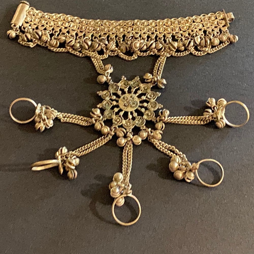 Antique Chain Slave Bracelet. - Gem